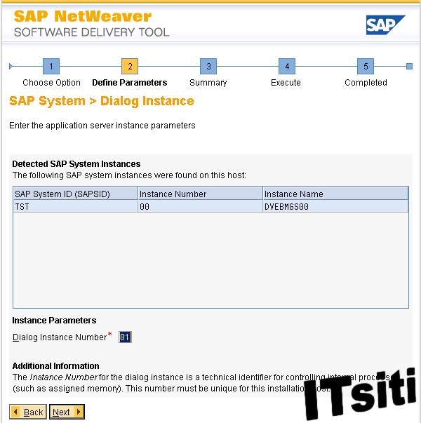SAP Dialog Instance (Application Server) Installation Steps